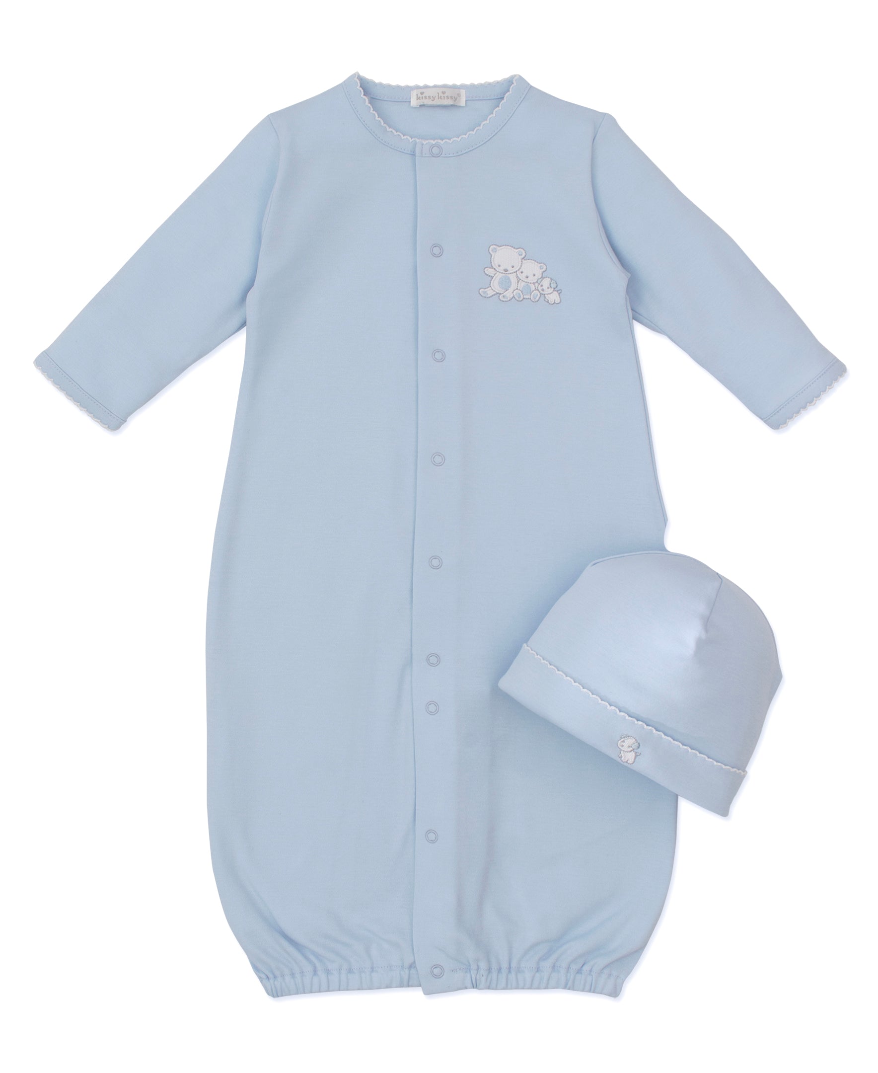Beary Besties Blue Convertible Gown & Hat Set
