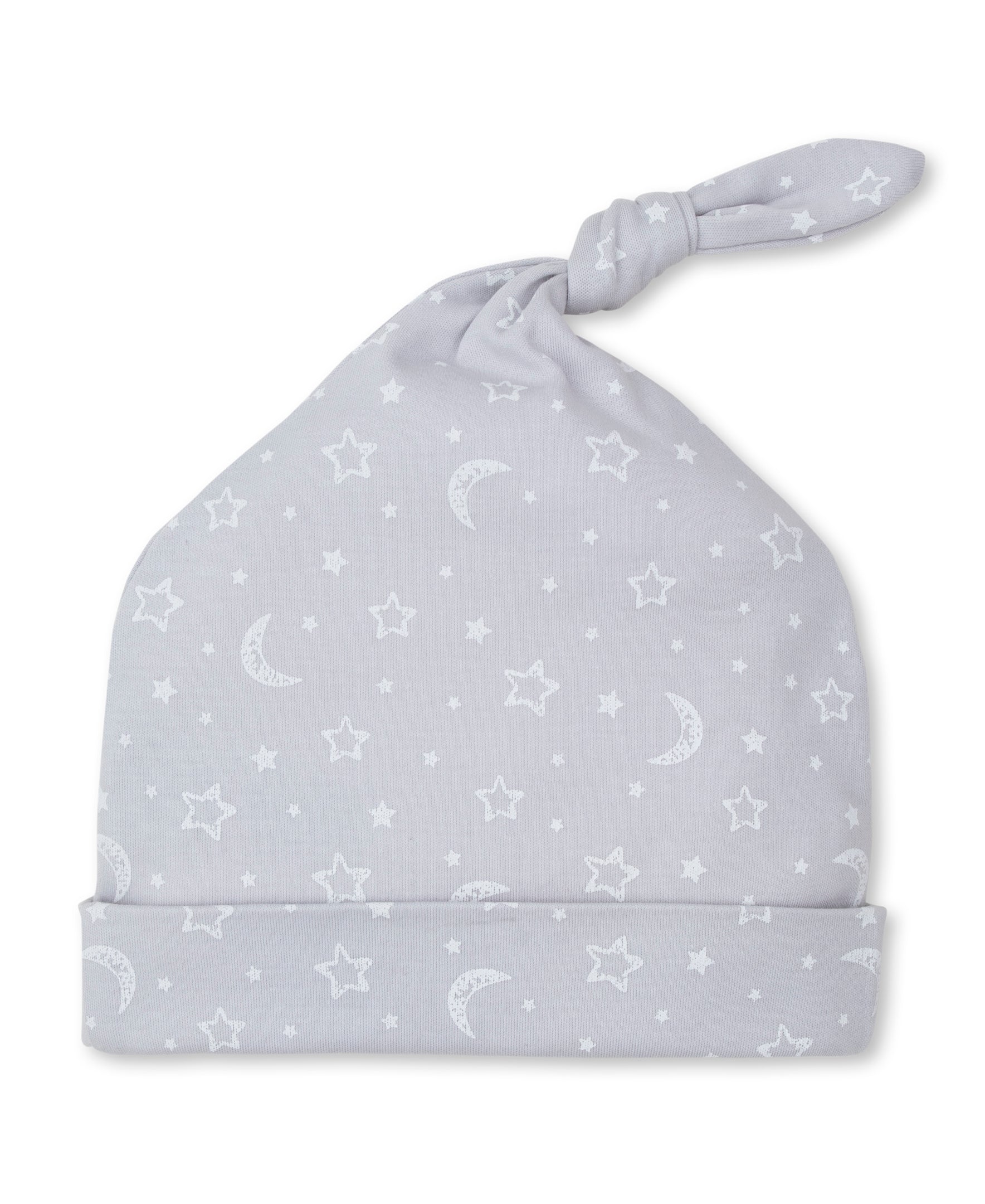 Crescent Moonlight Silver Knotted Hat