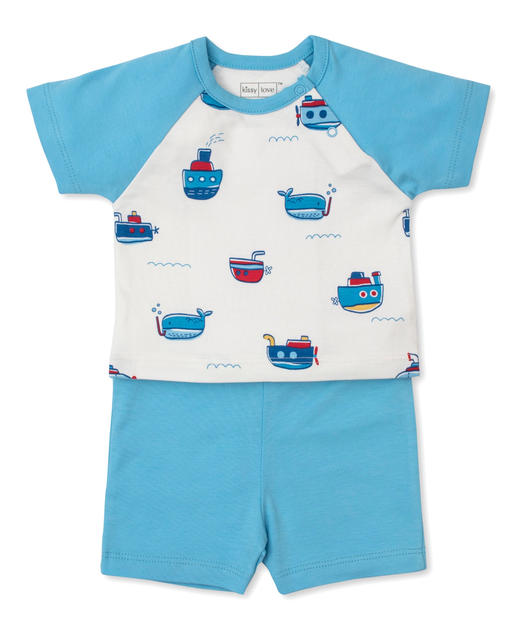 Kissy Love Ocean Traffic Short Set